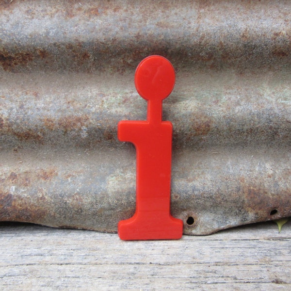 Vintage Red Letter - Etsy