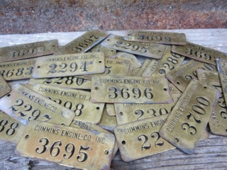 View Numbered Tags & Tokens by TheOldTimeJunkShop on Etsy