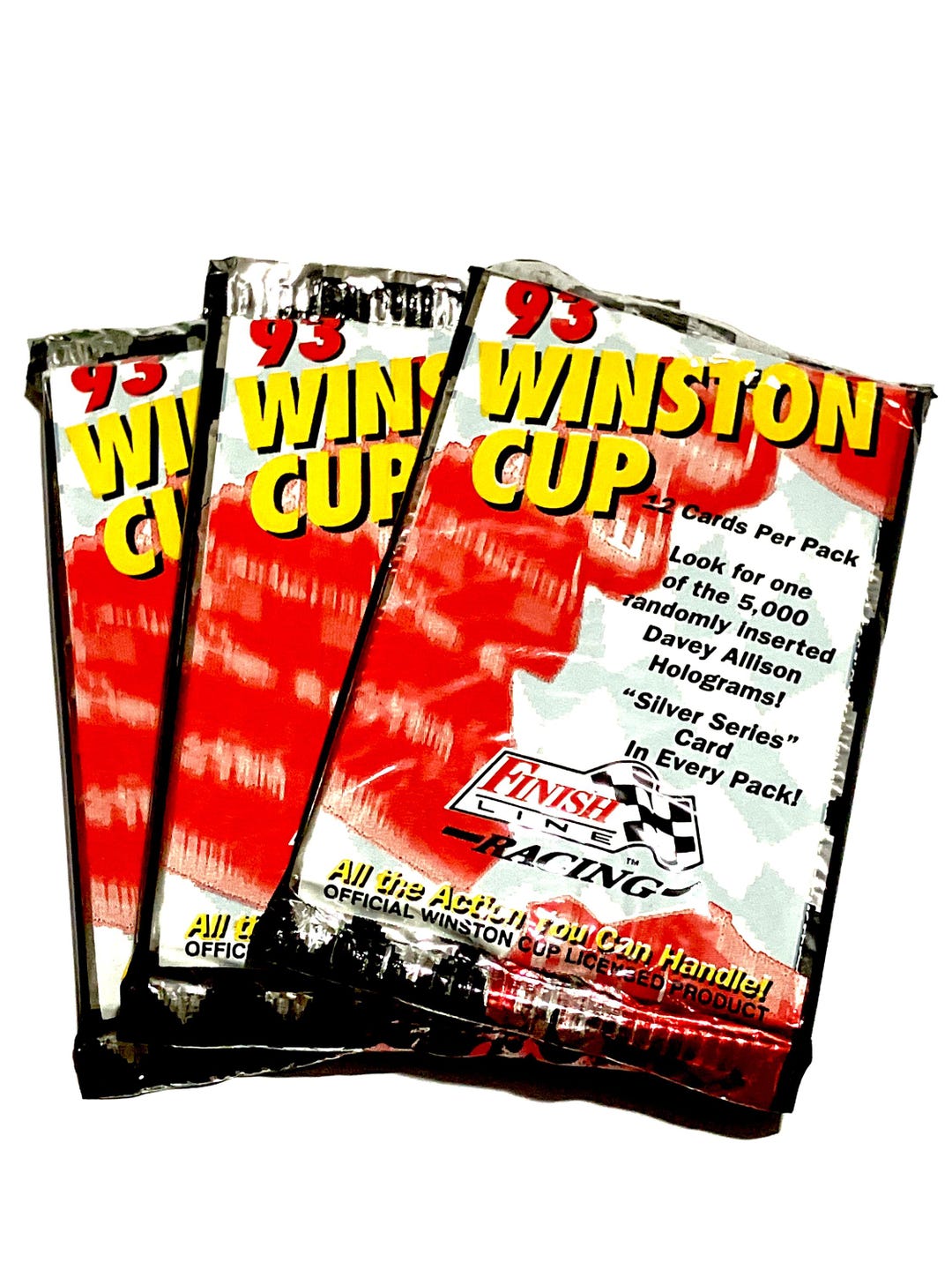 Vintage NASCAR Racing Trading Card Packs Finish Line Winston Cup ...