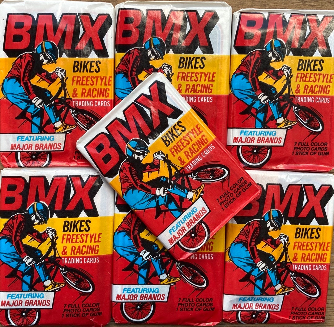 Vintage BMX Bikes Cards 1 Wax Pack of Cards 1984 Donruss Vintage Dirt ...