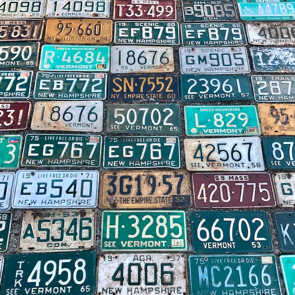 Old License Plate - Etsy
