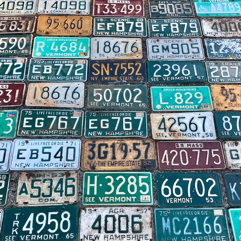Vintage Nh License Plates - Etsy