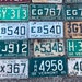 Choice of Old License Plates New England States Vermont, Massachusetts ...