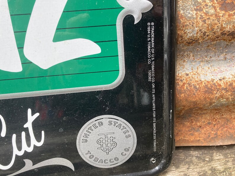 Original Skoal Sign Vintage Tobacco Sign 1994 General Store - Etsy