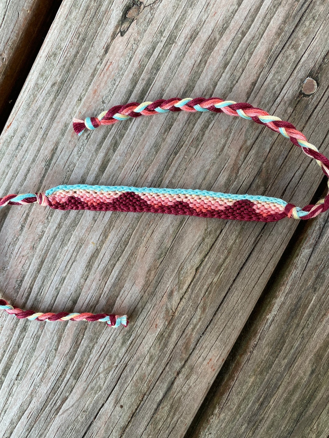 Purple Mountain Friendship Bracelet // Handwoven - Etsy