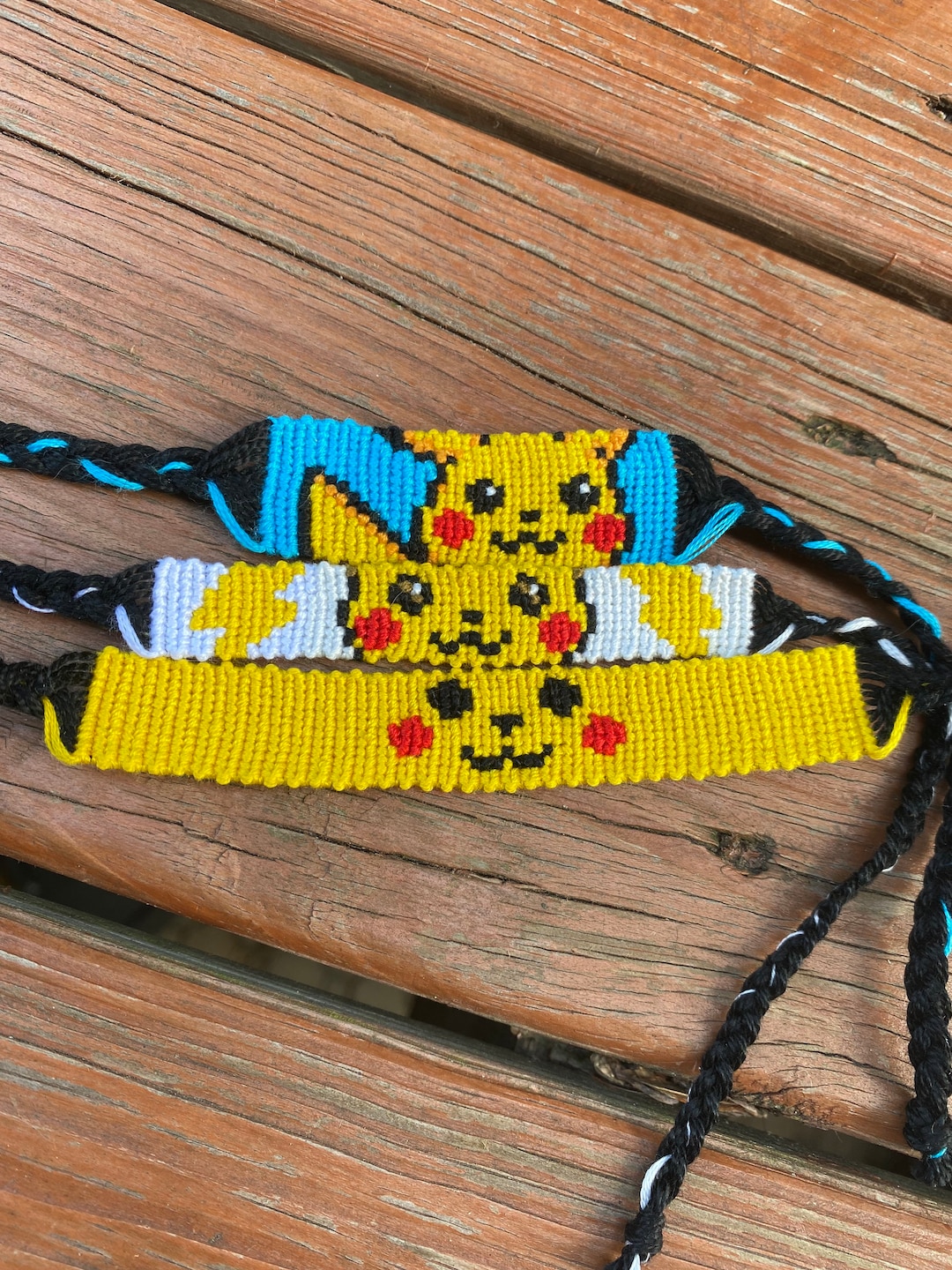 Pikachu Friendship Bracelet – Handmade Pokemon-inspired Bracelet, Cute ...