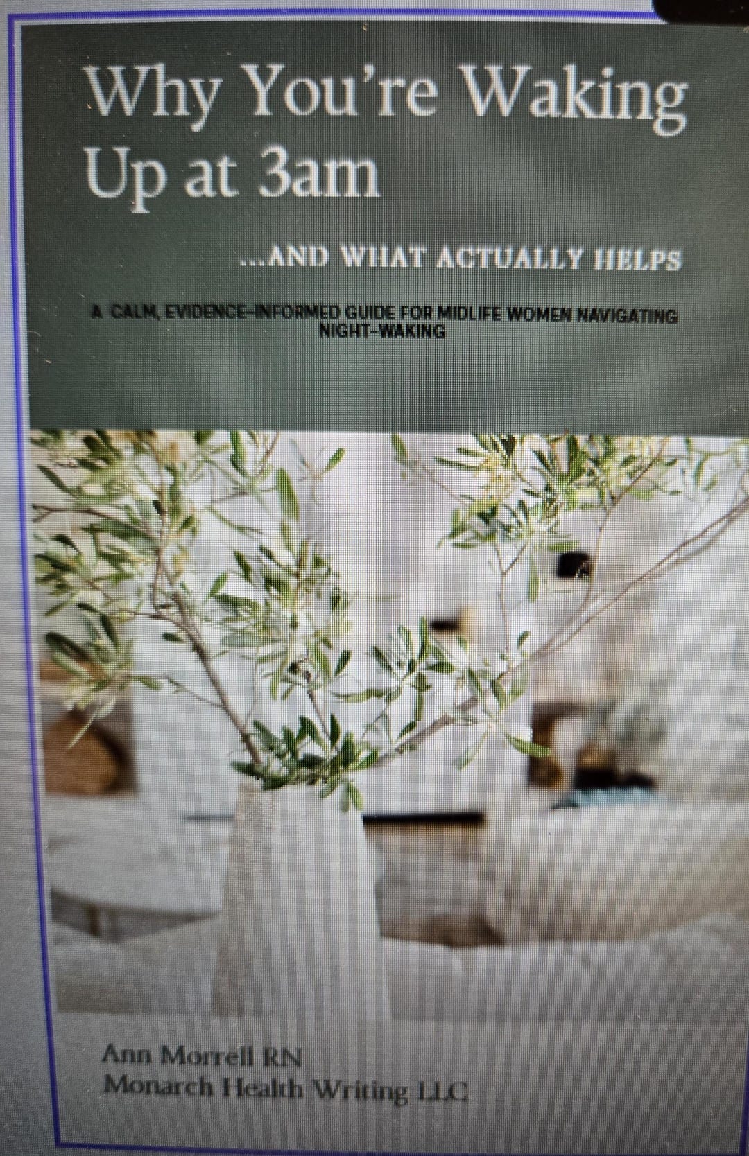 Midlife Night Waking Guide-why You Wake up at 3am-women's Sleep Pdf ...