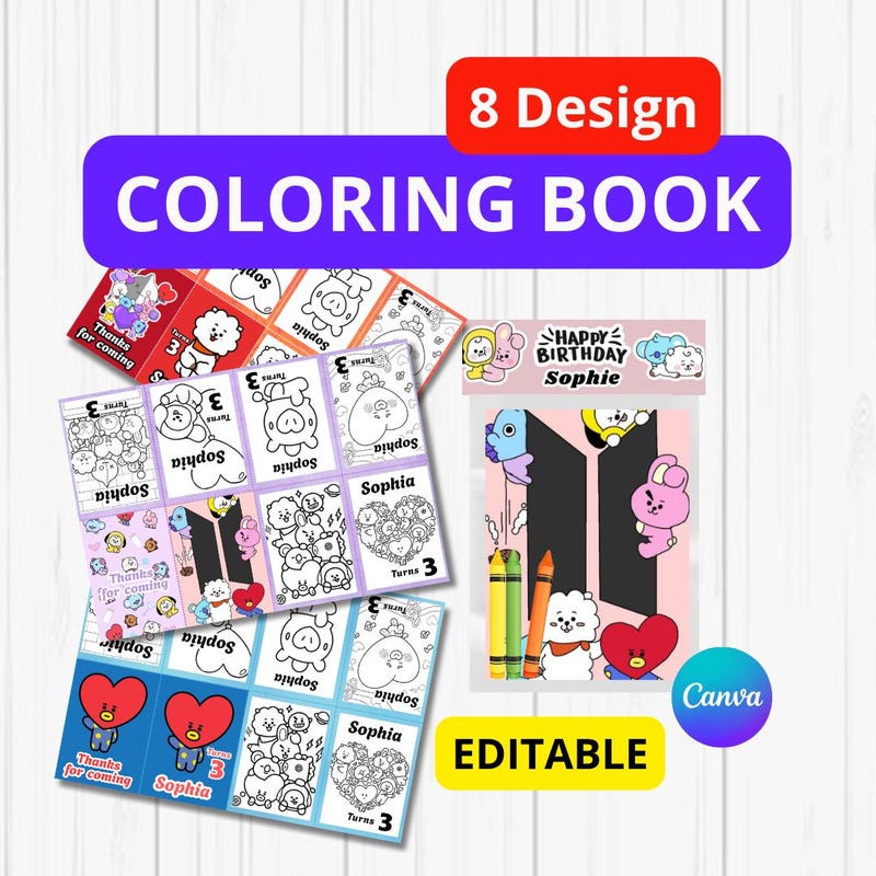 Coloring Books Bts - Etsy