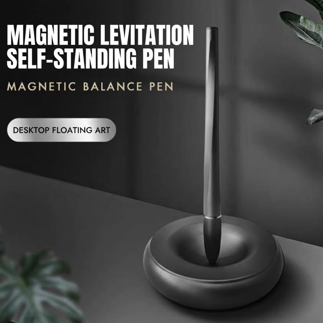Magnetic Balance Levitating Pen - Anti-gravity Desktop Floating Art ...