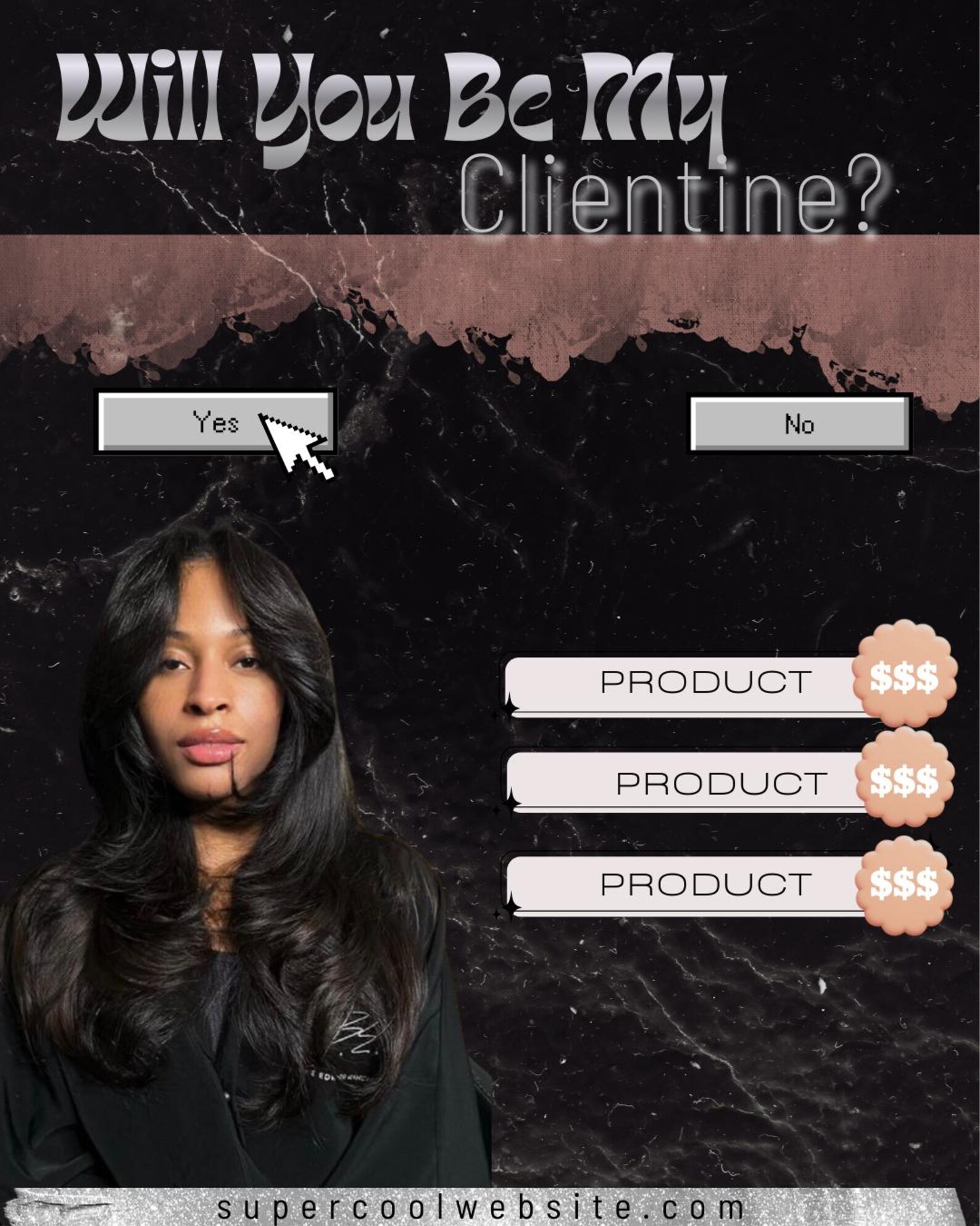 Will You Be My Clientine? Client Flyer Template, Beginner Friendly and ...