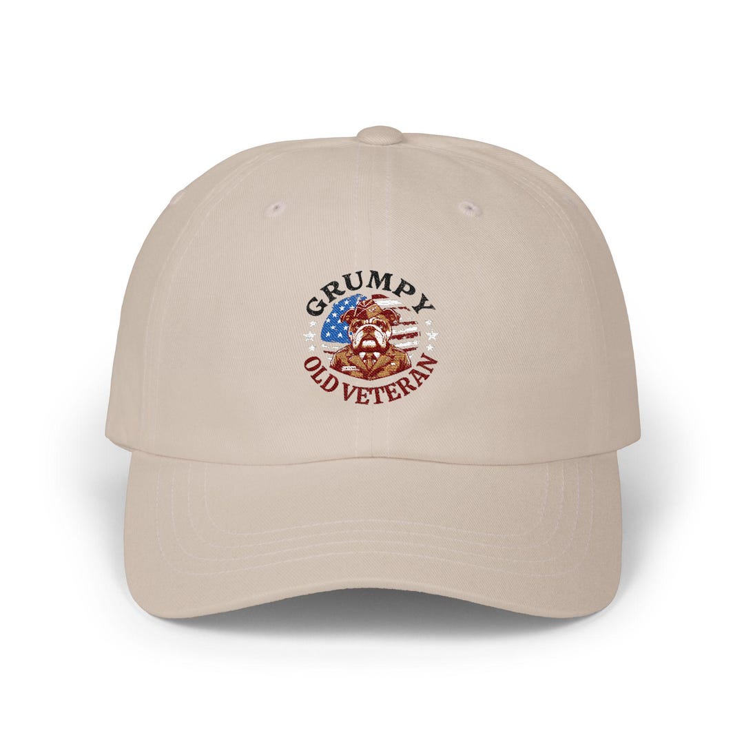 Grumpy Old Veteran Cap | American Flag, Military Embroidered Dad Cap - Etsy