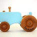 Personalized Baby Blue Toy Tractor - Etsy