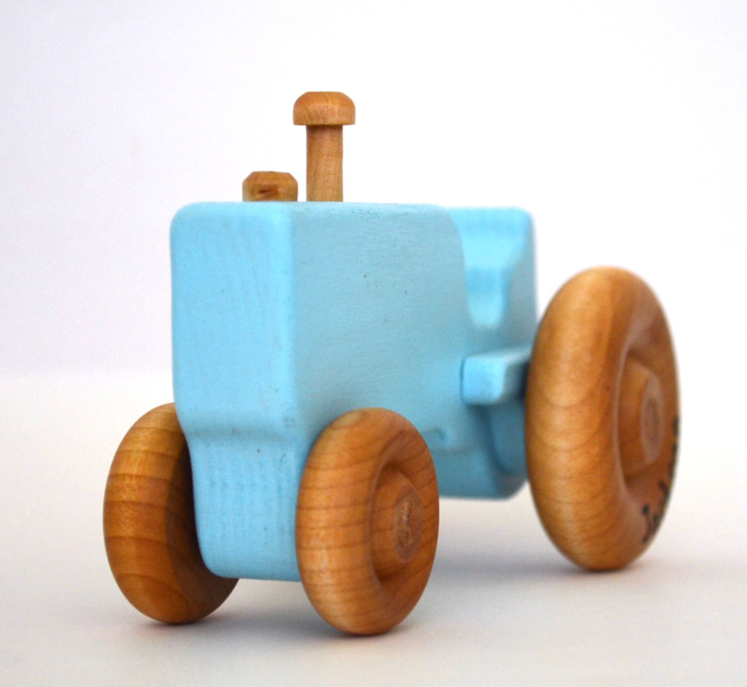 Personalized Baby Blue Toy Tractor - Etsy Norway