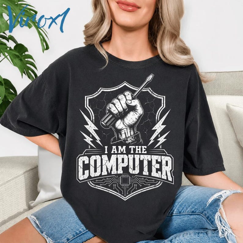 Funny Mechanic Computer Retro Slogan PNG: Garage Humor Technician ...