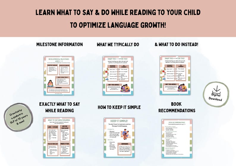 What to Say While Reading to Your Child for Language Growth (ages 2 - 3 ...