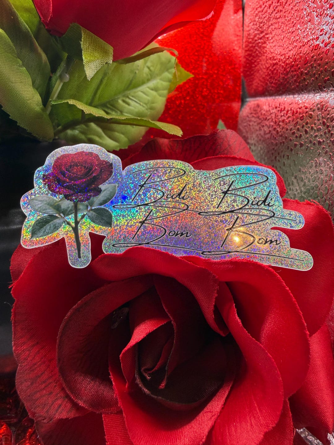 Selena Quintanilla Bidi Bidi Bom Bom-pixie Glitter Sticker Decal- Red ...