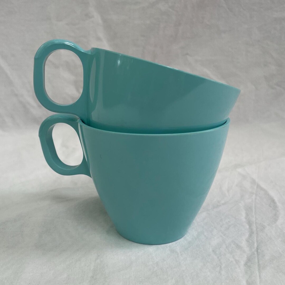 Set of 2 Vintage Gencraft Melmac Tea Cups – Made in Canada – Mid ...