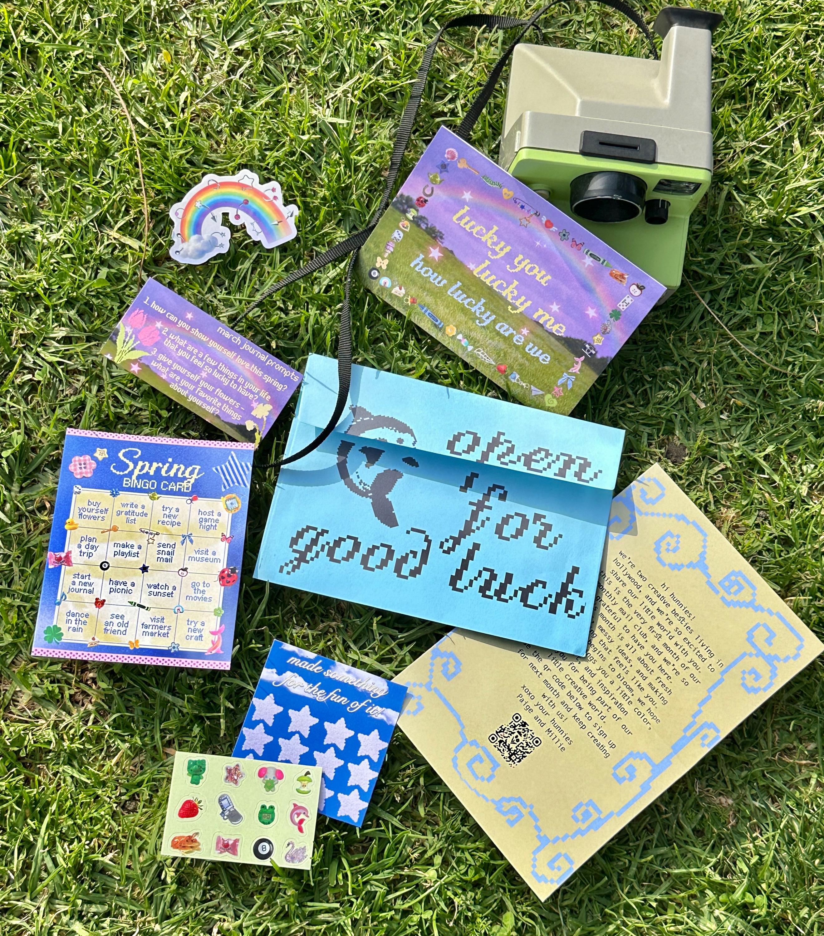 Snail Mail Spring Theme Sticker & Stationery Kit, Happy Mail, Cute ...