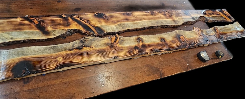 Custom Live Edge Natural Wood Slab Shelving. (with or Without Sealed ...