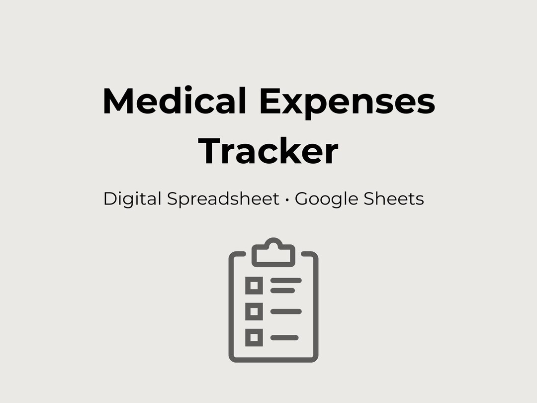 Medical Expenses Tracker Printable | Healthcare Cost Organizer | Doctor ...