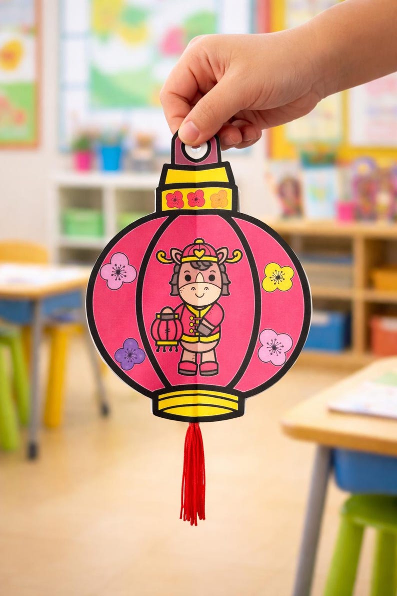 Lunar New Year Math Lantern Craft | Skip Counting by 2s 5s 10s | Hands ...