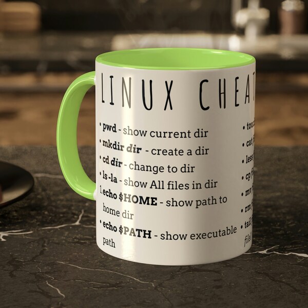 Linux Cheat Sheet - Etsy