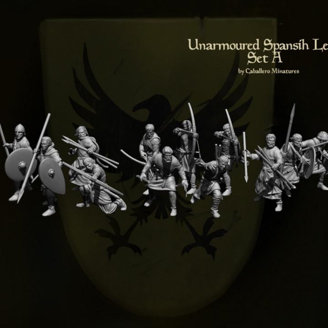 Unarmoured Spanish Levy "set A" - 28mm Scale 3D Printed Miniature - Etsy