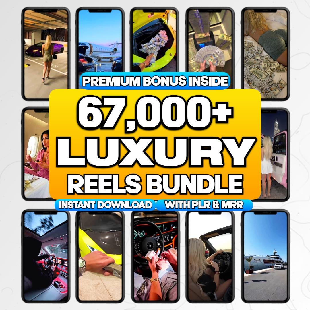 67,000 Luxury Viral Clips | Instagram Tiktok Reels, Done for You ...