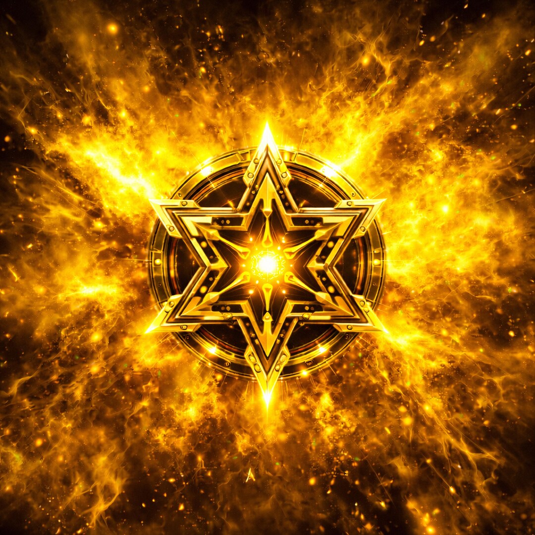 CORE SIGIL – Gold Dark Tech Symbol Artwork (3000x3000 PNG) - Etsy