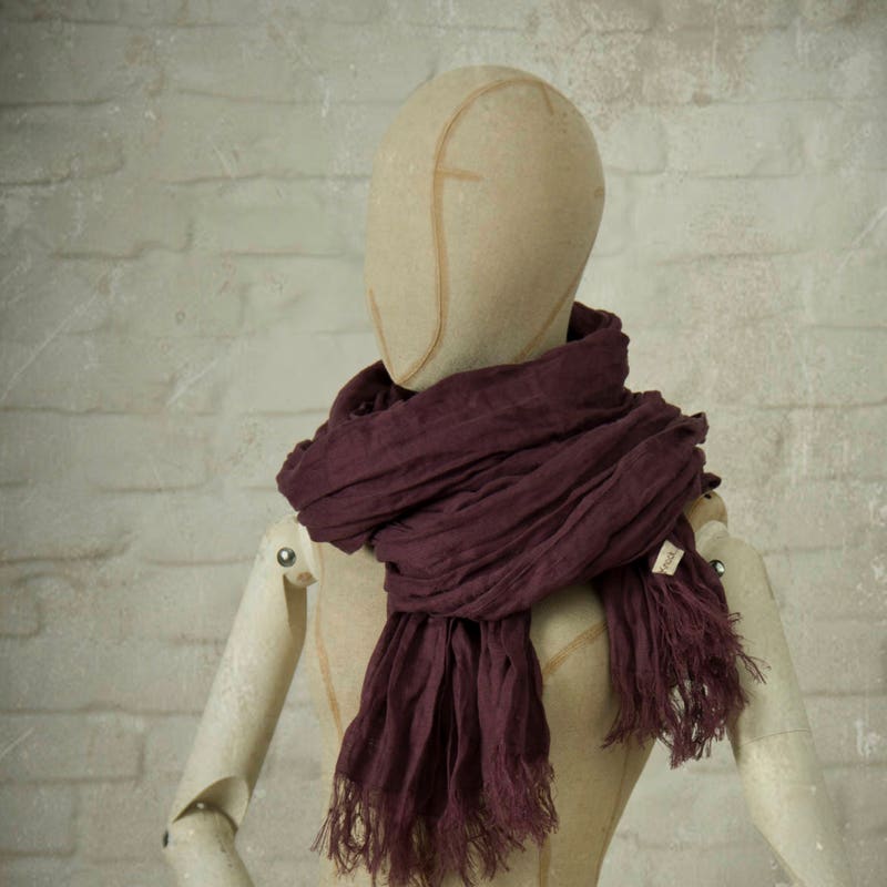 Plum Scarf - Etsy