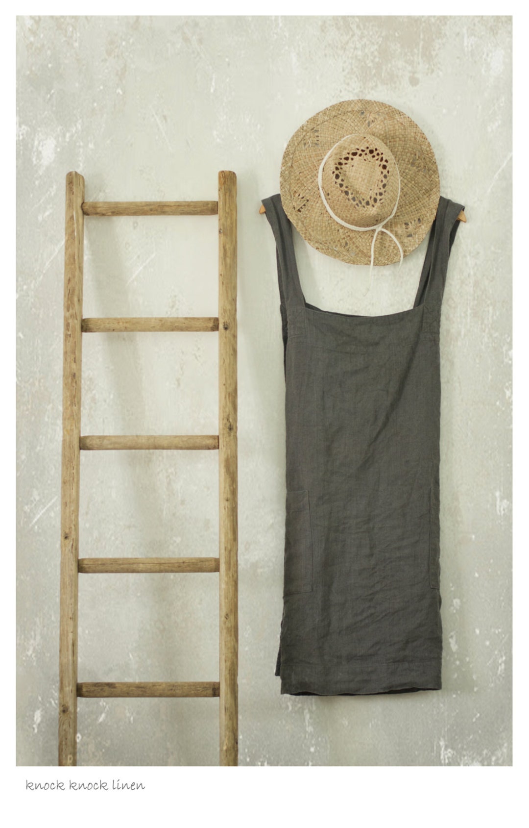 Linen PINAFORE Apron | Cross Back Apron | Criss Cross Apron | Cross ...