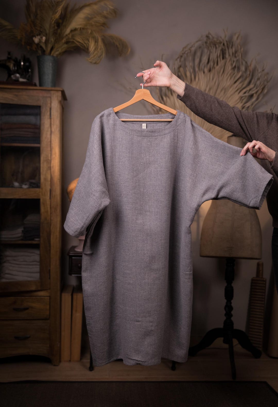 Plus Size Wool Dress | Straight Cut Dress | Loose Winter Dress | Winter ...