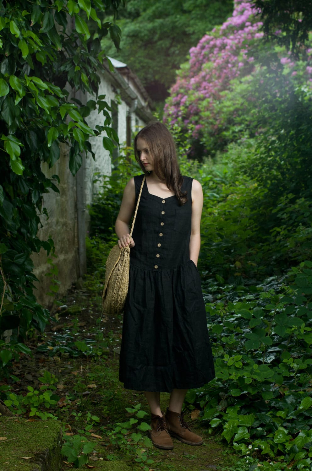 Sleeveless Linen Dress Magnolia Breastfeeding Friendly Dress Etsy