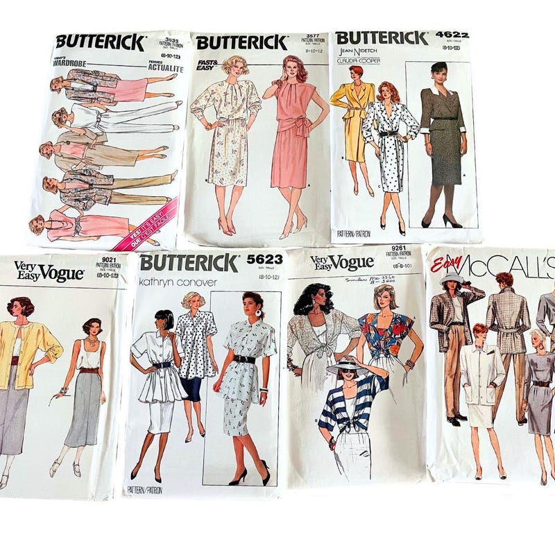 80s Sewing Patterns - Etsy