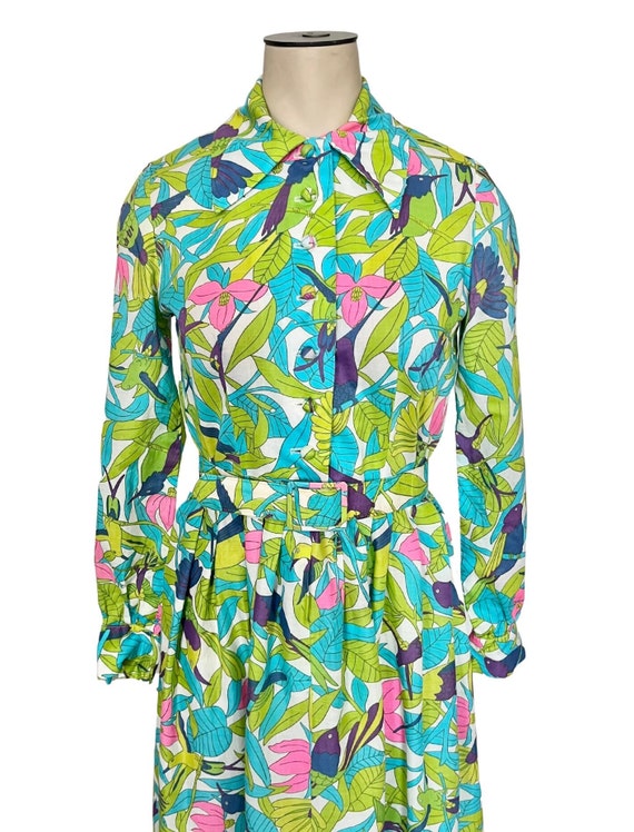 Vintage 1960s 70s David Crystal Colorful Tropical Pri… - Gem