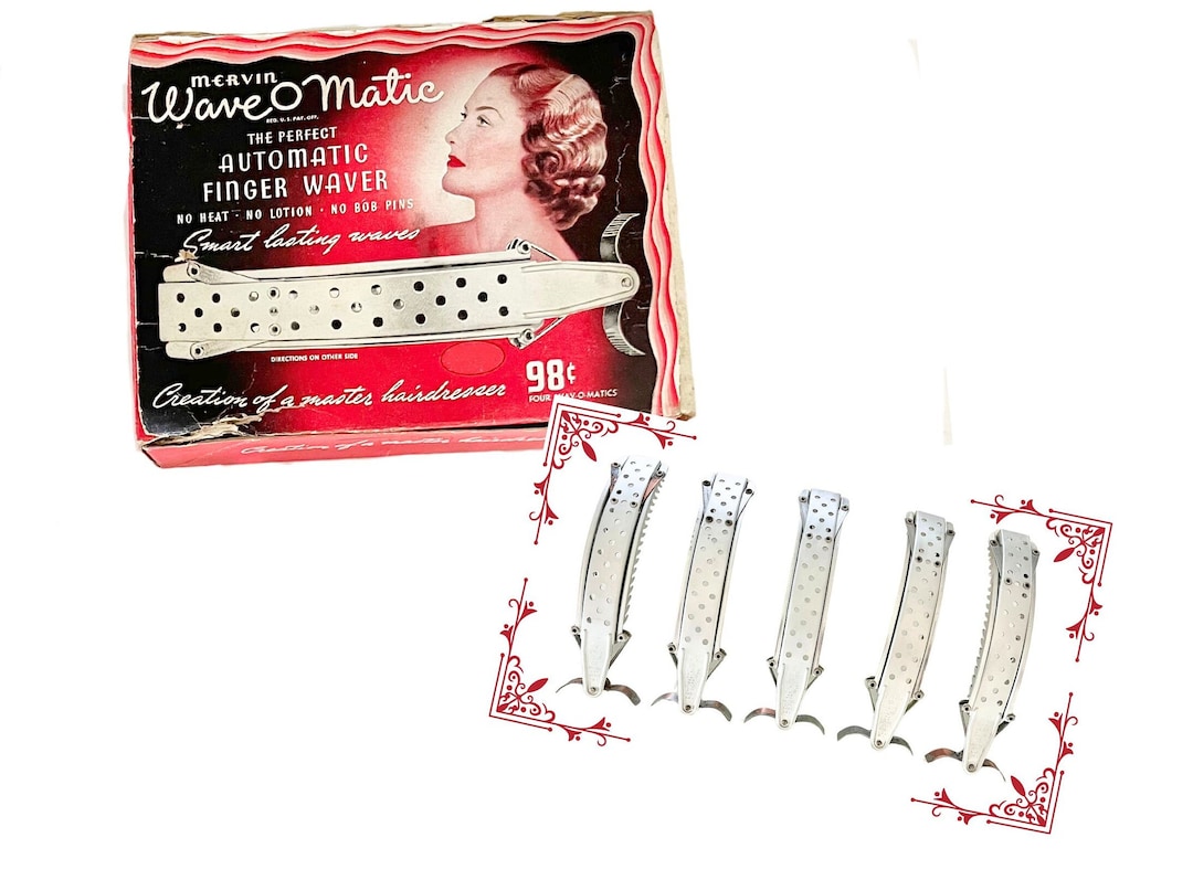 Vintage 1930s Mervin Wave O Matic "the Perfect Automatic Finger Waver ...