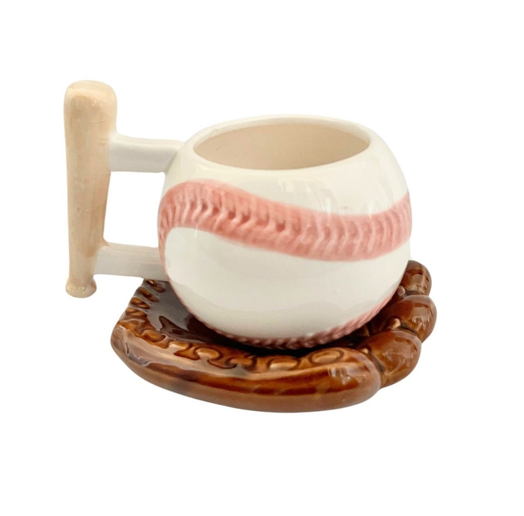 Vintage 1980s Baseball Theme Vase and Tray Set by MSR Imports - Etsy