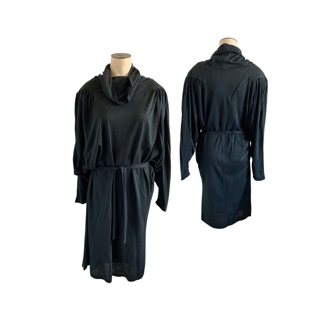 Vintage 1980s 90s Misses' Miss Oops California Black Dolman Sleeve ...