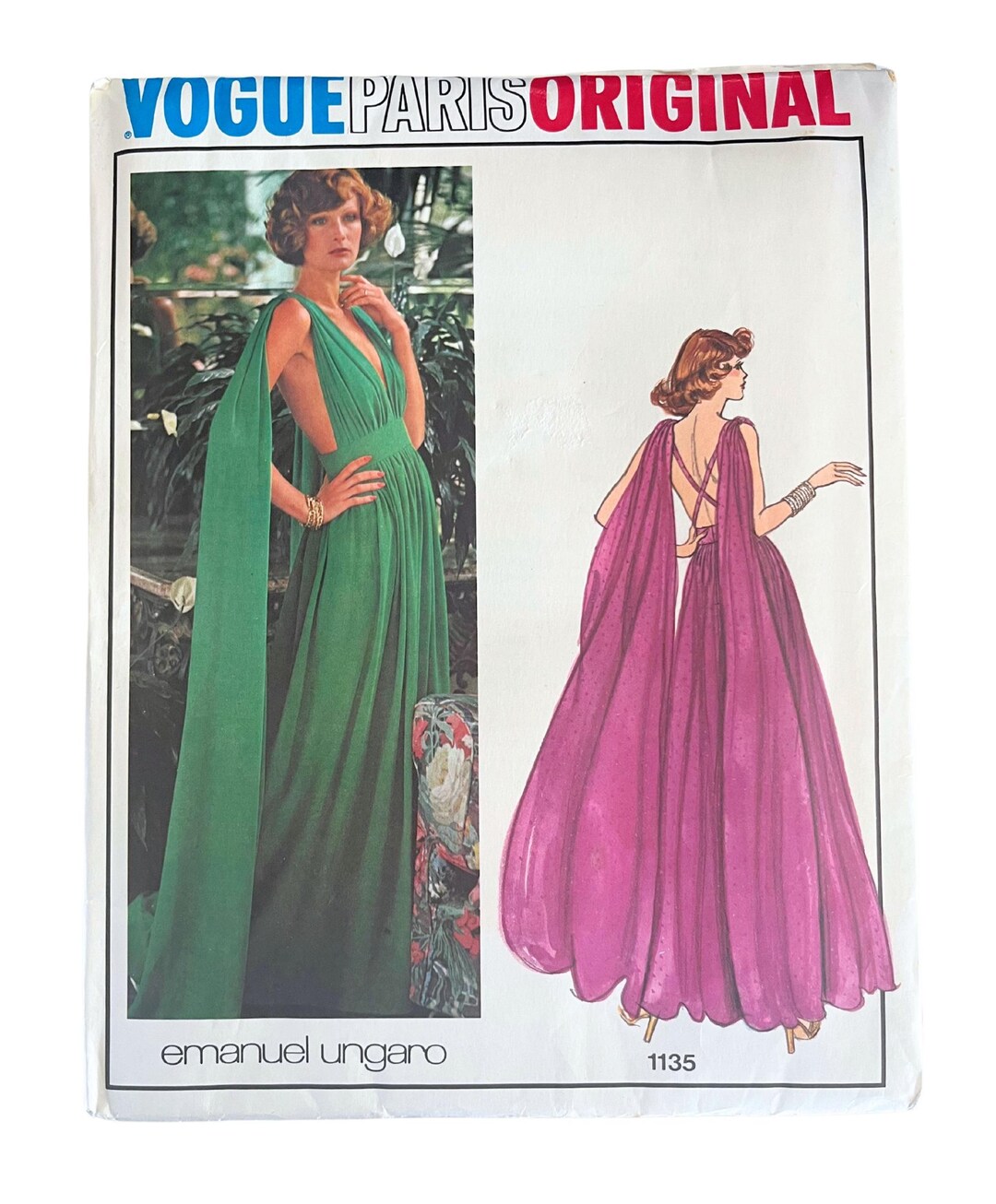 Vintage UNCUT 1970s Vogue Paris Original by Emanuel Ungaro Misses ...