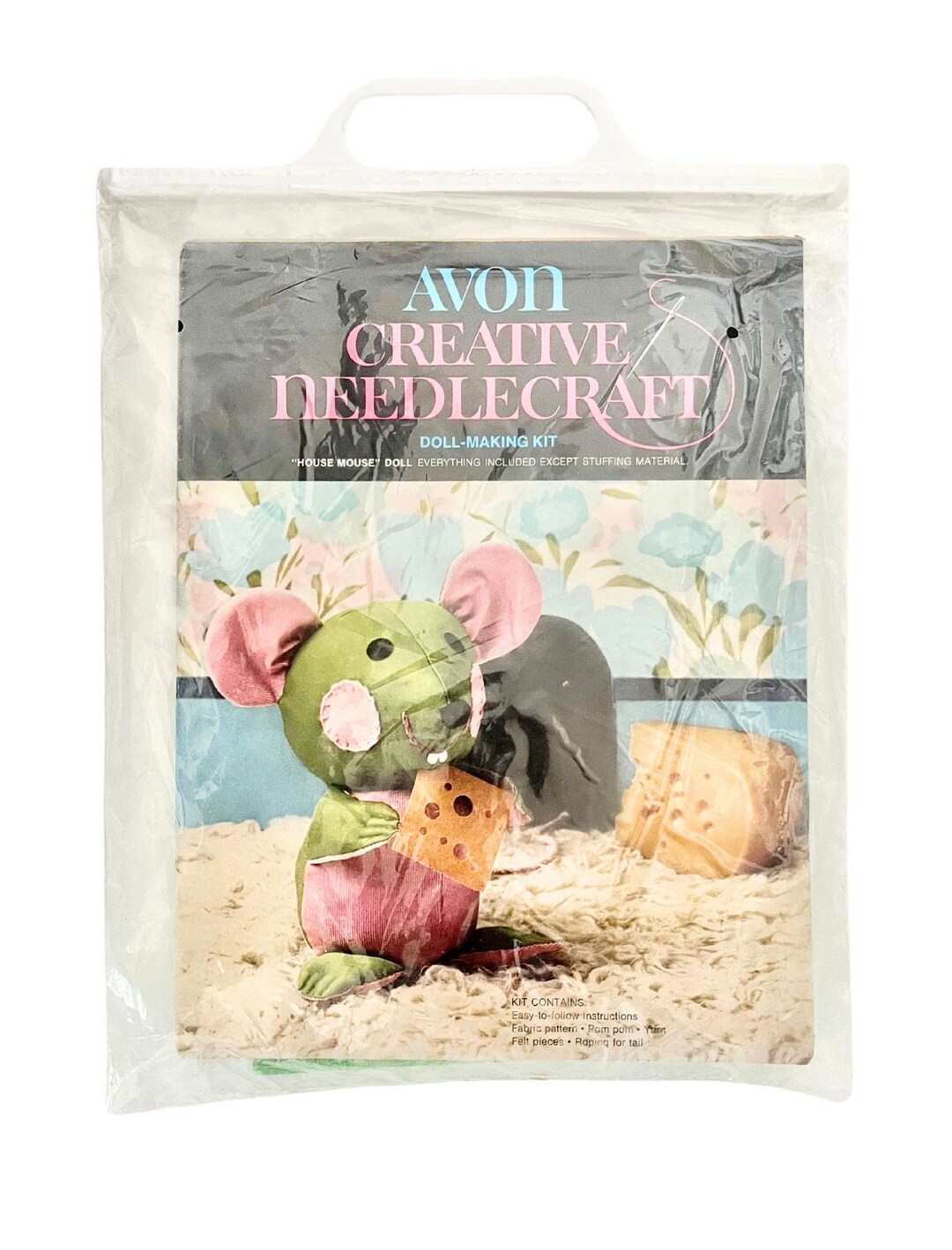 Vintage 1973 Avon Creative Needlecraft "house Mouse Doll" Kit Toy Doll ...
