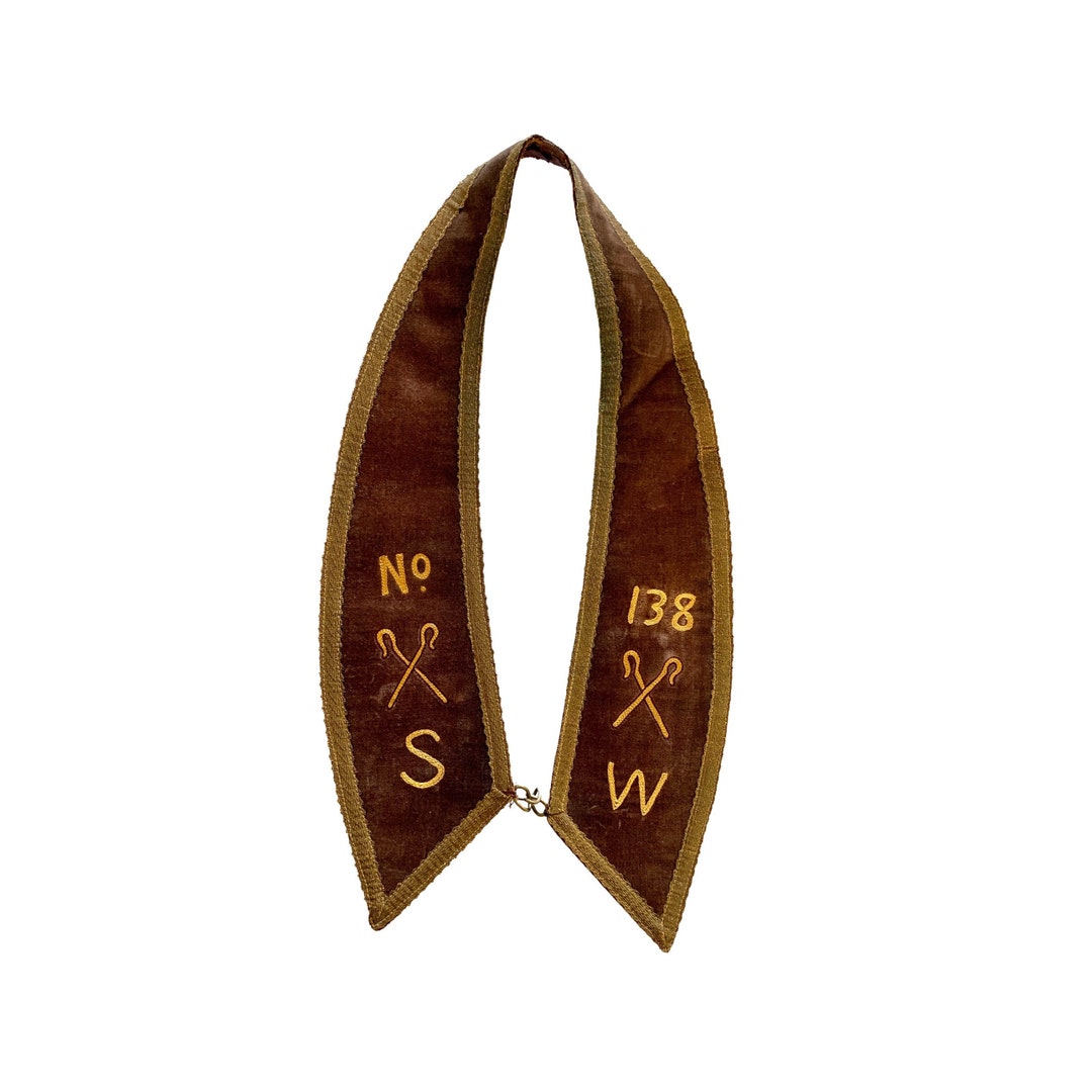 Vintage Late 1800s Early 1900s Odd Fellows Ceremonial Collar Sash - Etsy