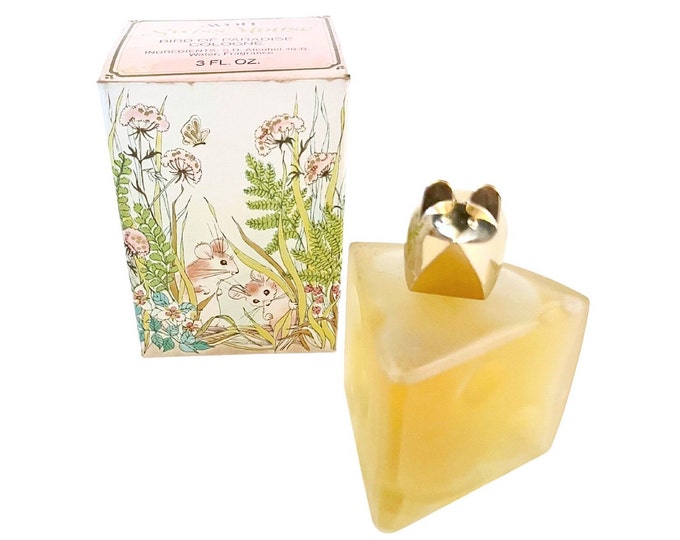 Vintage 1970s UNUSED Avon Swiss Mouse Bird of Paradise Cologne NEW in ...