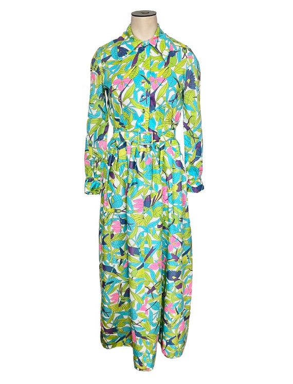 Vintage 1960s 70s David Crystal Colorful Tropical Pri… - Gem