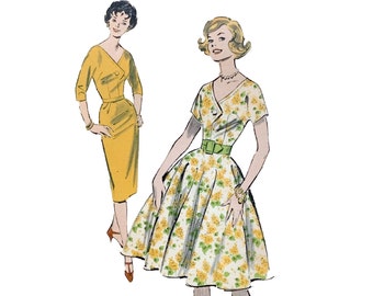 Vintage UNCUT 1950s 60s Butterick Misses' Dress and Coat Pattern 9927 ...