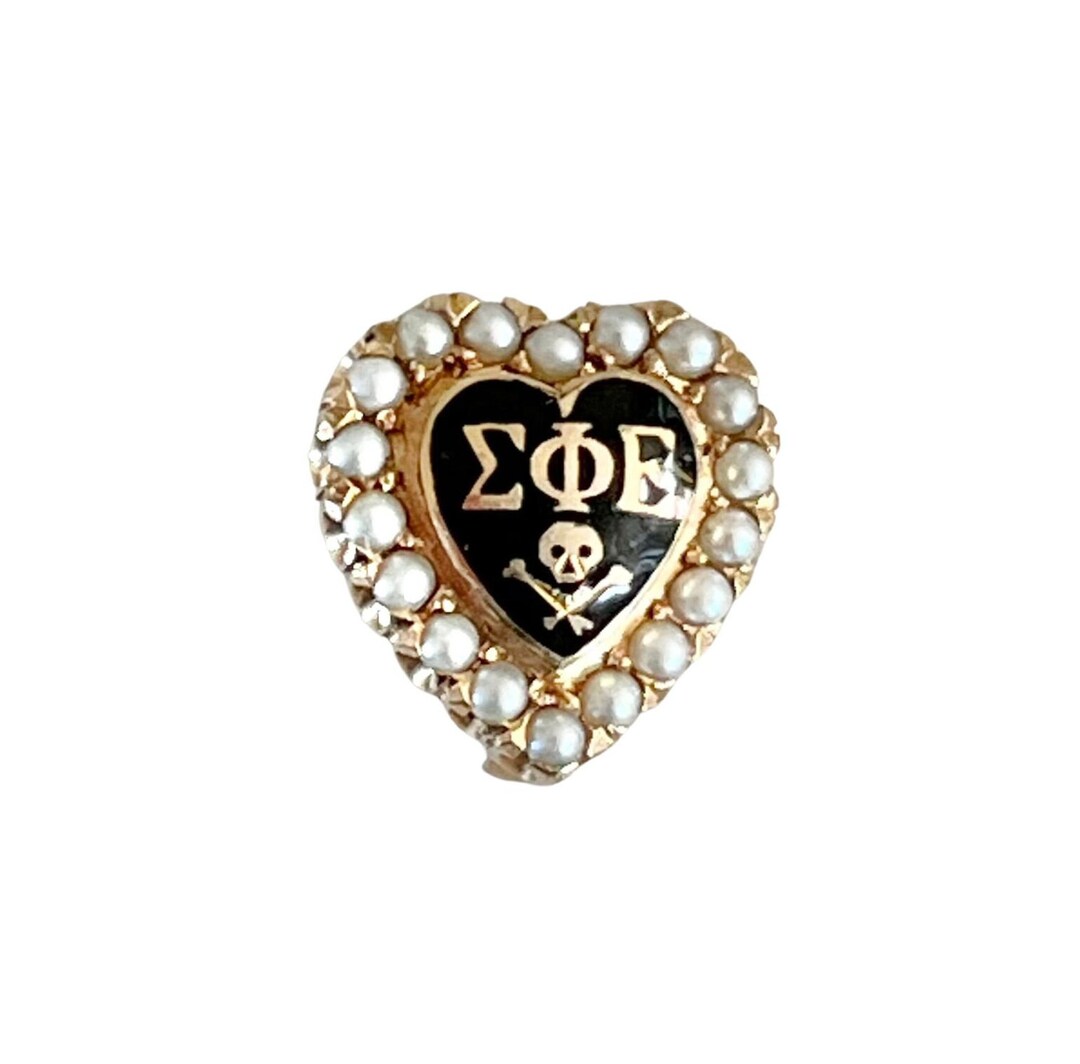Vintage 1930s 40s Sigma Phi Epsilon Heart Shaped Pledge Pin - Etsy