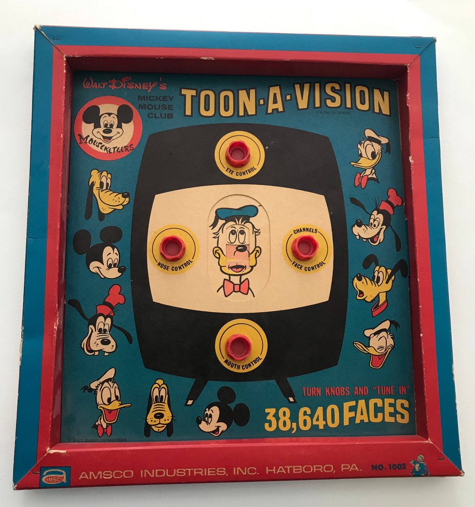 Walt Disney Toon-a-vision 1960s AMSCO Mickey Mouse Club - Etsy