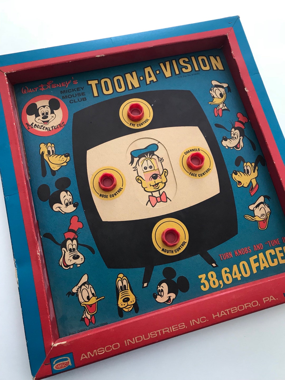 Walt Disney Toon-a-vision 1960s AMSCO Mickey Mouse Club - Etsy