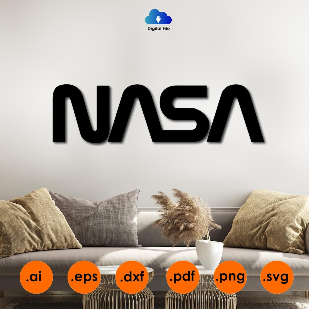 NASA Logo - Digital Vector Silhouette | Pro Files Svg Dxf Png Ai Eps ...