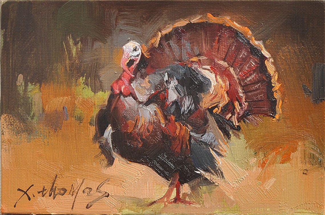 Turkey Original Small Oil Painting on Canvas Panel - Etsy