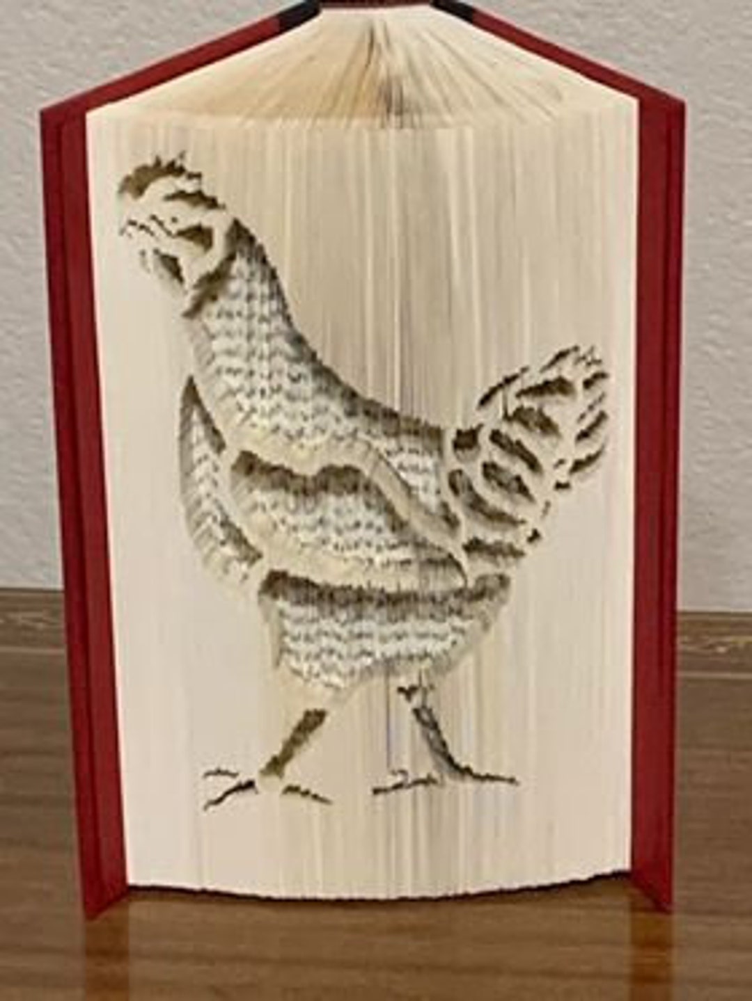 Book Folding Pattern for Small Book, Folded Book Pattern 2 Sizes ...